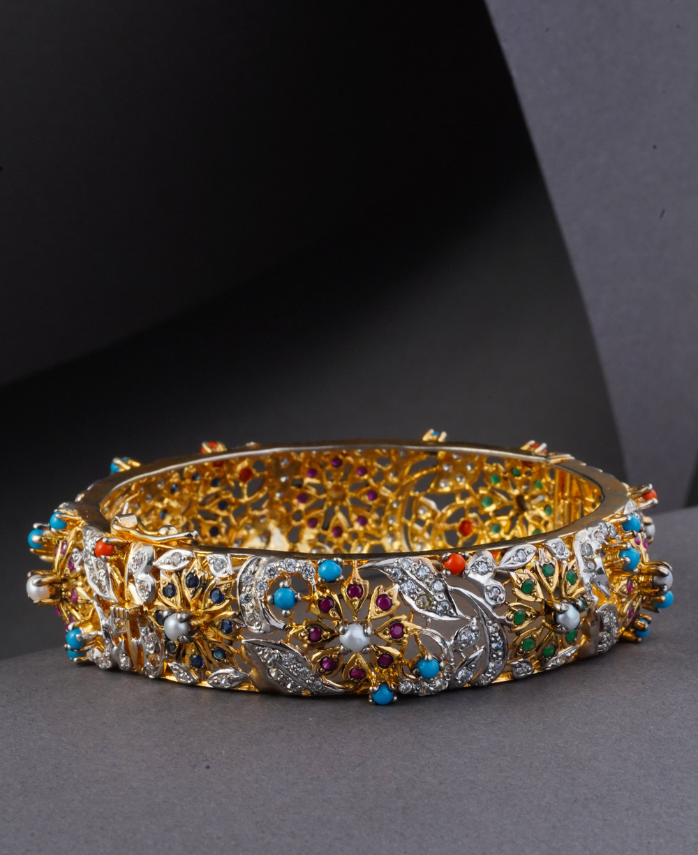 Naurattan Silver Kara